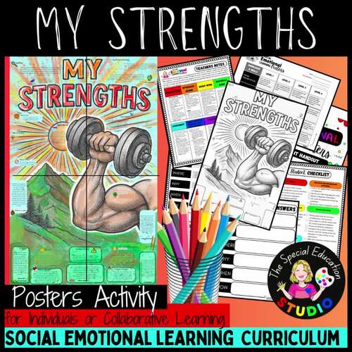 social emotional learning Poster colouring My Strengths Collaborative ...