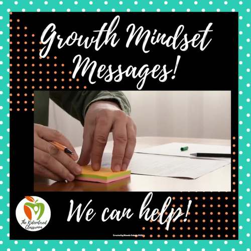 Growth Mindset Feedback on Sticky Notes by The Kidcentered Classroom