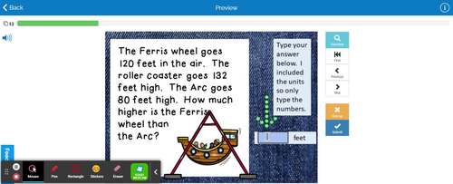 Math fourth grade word problems mixed Set 2 Boom Cards | TPT