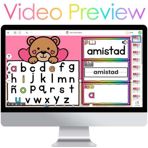 Centros de Febrero Digital - Bundle by The Bilingual Rainbow | TPT