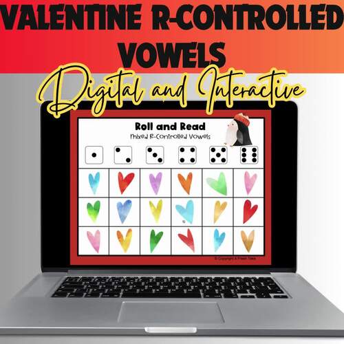 Valentine Roll & Read R-Controlled Words Sentences Digital Game ...