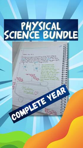 Physical Science Curriculum 8th Grade STEM Labs Activities Worksheet ...