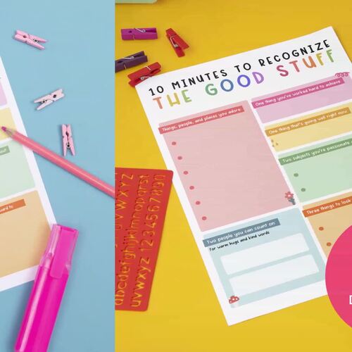 10 Minutes to Recognize the Good Stuff Worksheet | Quick SEL Activity ...