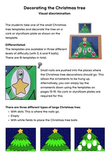 Visual Discrimination: Decorating the Christmas tree by Sandia's ...