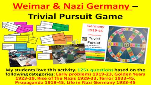 Weimar & Nazi Germany – Trivial Pursuit Revision Activity (125+ questions)