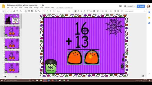 Halloween Math Two Digit Addition With Regrouping Google Classroom