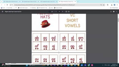 Blending VC Words Phonics Review | CVC Short Vowel Consonant Words ...
