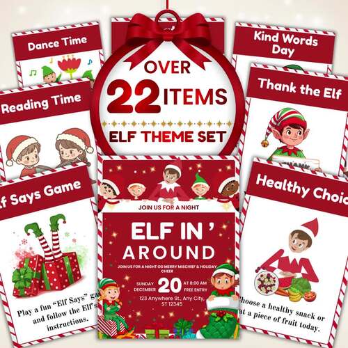 67 Elf Mega Bundle | | Elf Arrival Letter I'm Back | Elf Goodbye Letter