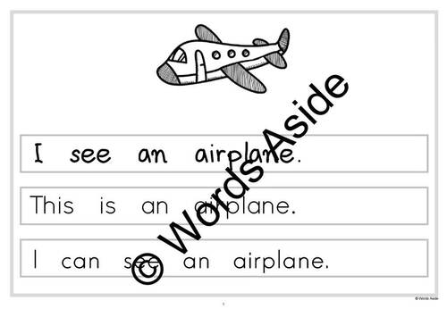 Reading Writing Building Sentences SpEd Autism Station Center by Words ...