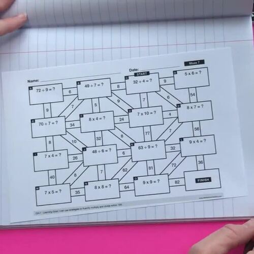 MEGA Math Mazes Bundle: 1st-6th Grade Morning Work, Test Prep, Spiral ...