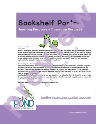 Read Aloud Book Record Classroom Poster by From the Pond | TPT
