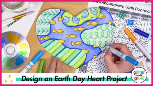 Earth Day Art Project, Roll a Dice Game, Sub Plans, Template, & Writing ...