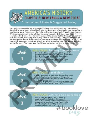 Tuttle Twins U.S. History Ch. 2: New Lands & Ideas Comprehension Bundle