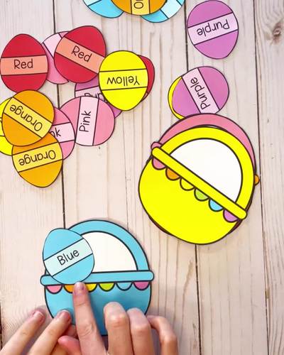Easter Activities Shapes and Colors Centers Preschool by Preschool Packets