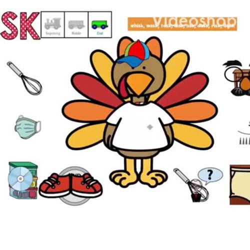 Boom Cards: Turkey Time Articulation Game (Consonant Blends) by Ausome SLP