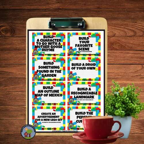 May Lego Challenge by Happy Hive Homeschooling | TPT