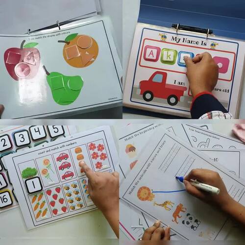 Busy Book, Interactive Toddler learning binder, Kids quiet book ...