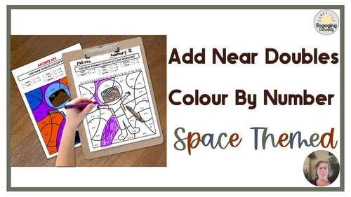 Space Theme Add Near Doubles Color-by-Number for Differentiated Math ...