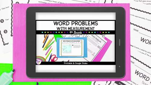 Word Problems with Measurement - 4th Grade Math - Print & Digital - 4 ...