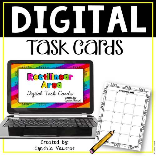 Rectilinear Area Digital Task Cards for Google Slides | TPT