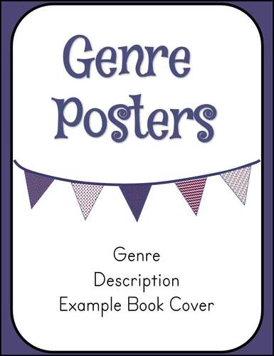 Genres Posters With Book Cover Examples by Cindy's Treasures | TpT