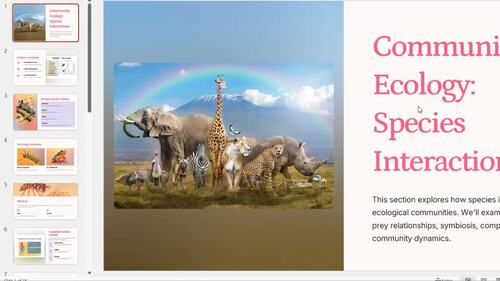 Pre-AP Biology Ecology Unit, Species Interactions, Mutualism, etc. PP ...