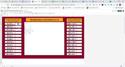 Digital Pixel Art - NO PREP Multiplication and Division to 12 | TPT