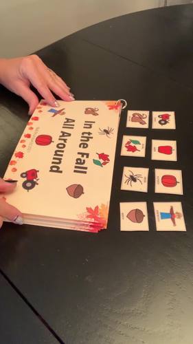 Fall Vocabulary Interactive and Repetitive Line Book by B and B Boutique
