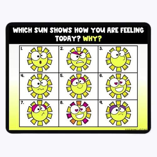 Digital Feelings Check-in | Emotions Activity Back to School | TPT