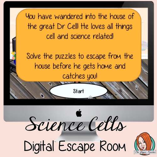 Cells Science Escape Room Boom Cards by The Ginger Teacher | TpT