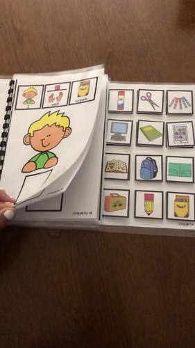I Want School Supplies Adapted Book by Visuals for All | TPT