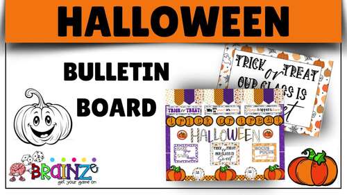 Halloween Bulletin Board Kit | Trendy Halloween Decor | October ...