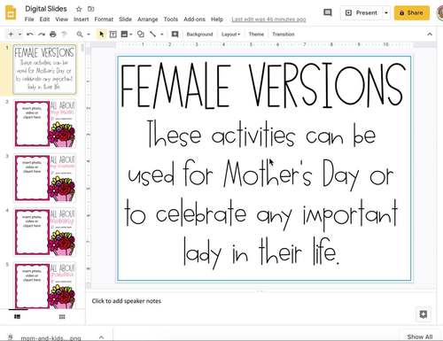 Mother's Day and Father's Day Digital Activities {Great for Distance ...