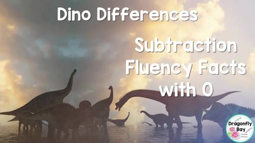 Math Subtraction Fluency Facts with 0 on a Ten Frame Digital Game