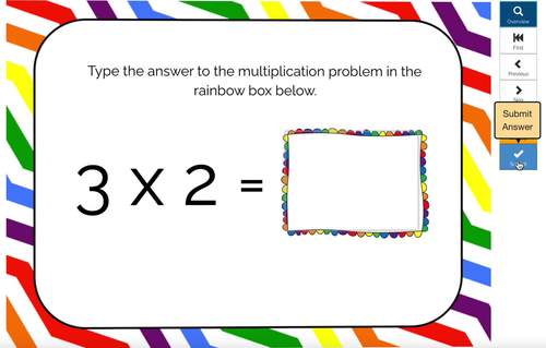 Multiplication Facts Practice (x3) Threes DIFFERENTIATED BOOM CARDS BUNDLE