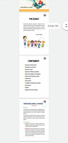 Jugando con la Atención- Versión 3 a 6 años by Psicoeduca Con Pao