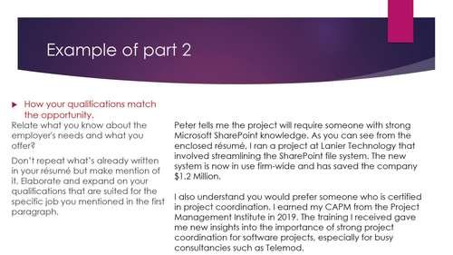 The Perfect Cover Letter: Get the job combo PowerPoint and Word w ...