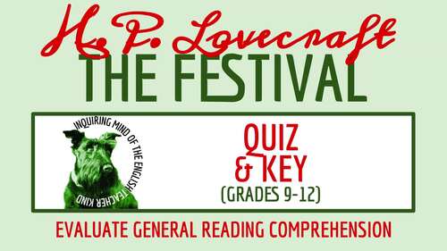 "The Festival" by H.P. Lovecraft Quiz | Horror Story for Christmas and ...