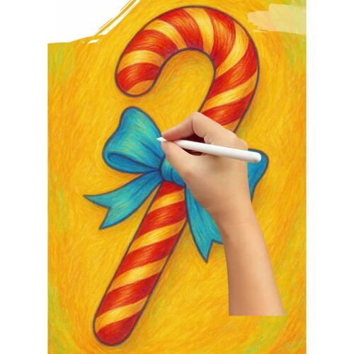 Candy Cane Coloring Pages | Christmas Fun Activities | Holiday Art Pack