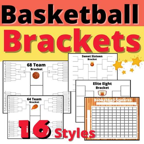 Basketball Brackets March Madness Resource and Activities No Prep