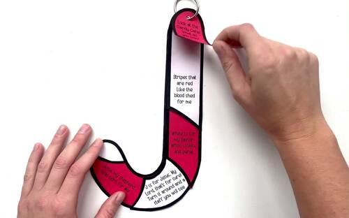 Legend of the Candy Cane Craft and Keepsake, J is for Jesus, Candy Cane ...