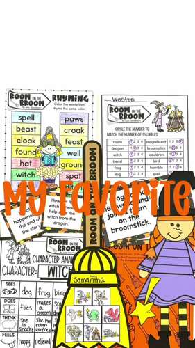 Room on the Broom Read Aloud Book Activities & Reading Comprehension ...