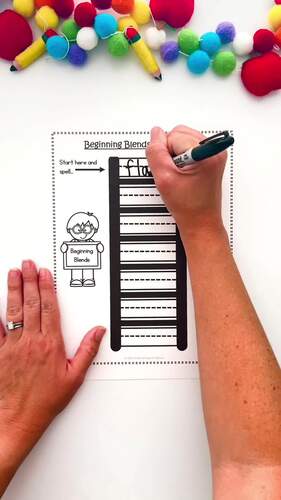 Word Ladders 1st Grade Phonemic Awareness Centers Worksheets: Phonics ...