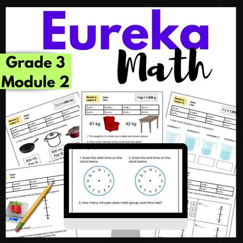Engage NY {Eureka} Math Grade 3 Module 2 Review Packet Place Value ...