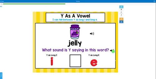 Y As A Vowel Phonics Boom Cards Digital Task Cards by First Thinkers