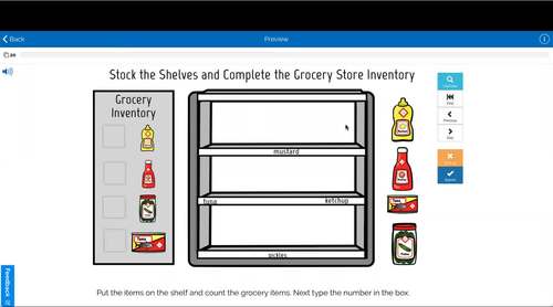 Life Skills Boom Cards™ Grocery Store Stock the Shelves and Inventory