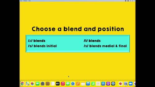 Articulation Games for Speech Therapy Blends Mega Peekaboo by Mia McDaniel