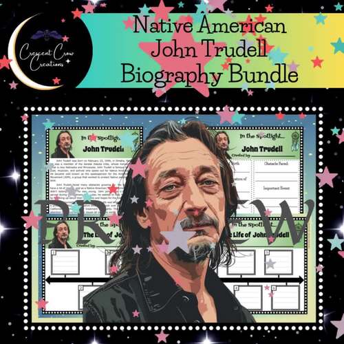 John Trudell Native American Heritage Month Biography Bundle | TPT