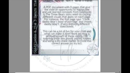 Receptive & Expressive Early Language Story Retell Speech |Therapy ...