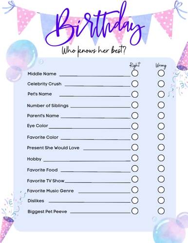 Teen Birthday Party Games Bundle | Printable Party Games for Teens ...